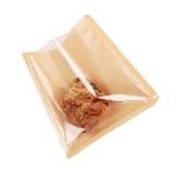 China 2023 Arrive Disposable Food Takeaway Paper Bag with Hand Length Handle and Oil-Proof for sale
