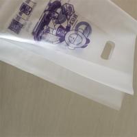 China Transparent Handle Bag Hdpe Plastic Bag Die Cut Polybag ODM/OEM Printed Shopping Bags for sale