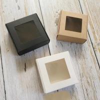 China Square Transparent Craft Paper Accessory White Card Present Gift Direct and Hot Stamping for sale