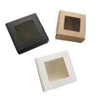 China Square Transparent Craft Paper Accessory White Card Present Gift Direct and Hot Stamping for sale