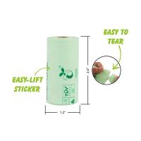 China PBAT PLA Corn Starch Vest Style Bag for Compostable Trash in Aseptic Environments for sale