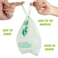 China PBAT PLA Corn Starch Vest Style Bag for Compostable Trash in Aseptic Environments for sale
