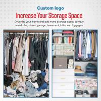 China Customized Size PET PE Storage Organizer Ziplock Bag for Space Saving Clothes Storage for sale