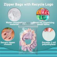 China Secure Zipper Closure Custom Logo Print Polybags for Suffocation Warning and Security for sale
