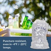 China Freezer Plastic Ice Cube Plastic Bag Customized Durable Reusable Mercantile 10 Lb Bags for sale