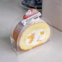 China Food Level PET Film Material Transparent Bread Cake Box for Small Wedding Pastry for sale