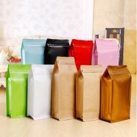 China Customized Kraft Paper Coffee Valve Bags With Zip Lock and Valve for Products in 2023 for sale