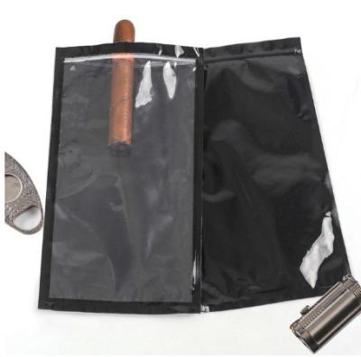 China Moisturizing Cigar Storage Custom Logo Ziplock Bags with Heat Seal and Plastic Material for sale