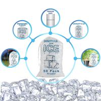 China 10 Lb Customized Durable Reusable Biodegradable Plastic Ice Bags for Ice Cube Storage for sale