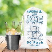 China 10 Lb Customized Durable Reusable Biodegradable Plastic Ice Bags for Ice Cube Storage for sale