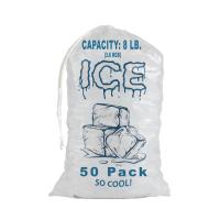 China 10 Lb Customized Durable Reusable Biodegradable Plastic Ice Bags for Ice Cube Storage for sale