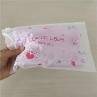 China Custom Logo Clothing Packaging Zipper Bag For Reusable Frosted Garment Plastic for sale