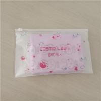 China Custom Logo Clothing Packaging Zipper Bag For Reusable Frosted Garment Plastic for sale