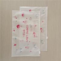 China Custom Logo Clothing Packaging Zipper Bag For Reusable Frosted Garment Plastic for sale