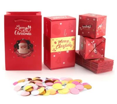 China Elegant Paper Packaging Boxes Custom Boutique Christmas Gifts Scrapbook Surprise Bomb for sale