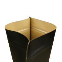 China Custom Logo Black Plastic Polybag Food Package with Window Gravure Printing Size Optional for sale