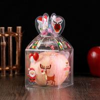 China Transparent PET Square Shape Candy Box for Christmas Decoration and Gift Packaging for sale