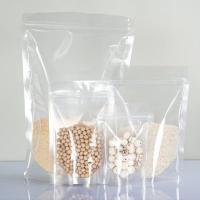 China Transparent Food Packaging PE Plastic Stand Up Pouch with Aseptic Logo for sale