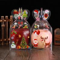 China Transparent PET Foldable Candy Apple Boxes for Customized Gift Packing Christmas for sale