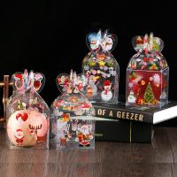 China Transparent PET Foldable Candy Apple Boxes for Customized Gift Packing Christmas for sale