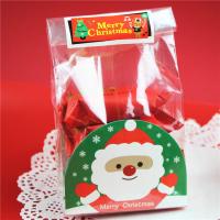China Custom Order Handmade Diy Biscuit Bag for PE Plastic Color Bottom Toast Bag Christmas for sale