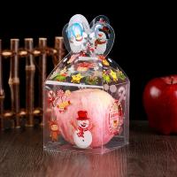 China Transparent PET Foldable Candy Apple Boxes for Customized Gift Packing Christmas for sale