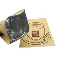 China Self Standing Bag Kraft Paper Tea Coffee Shop Specialty Zipper Dried Fruit Food Packaging for sale