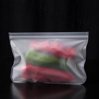 China Reusable Leakproof Silicone Food Storage Bag with Zipper Top and Self Sealing Design for sale