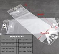 China Transparent Pvc Bag Hair Extension Plastic Packaging With Logo Customized For Cosmetic for sale