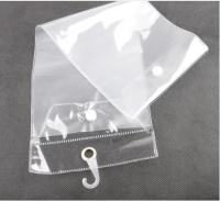China Transparent Pvc Bag Hair Extension Plastic Packaging With Logo Customized For Cosmetic for sale
