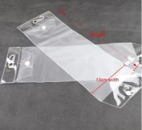 China Transparent Pvc Bag Hair Extension Plastic Packaging With Logo Customized For Cosmetic for sale