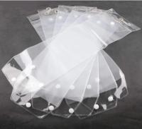 China Transparent Pvc Bag Hair Extension Plastic Packaging With Logo Customized For Cosmetic for sale