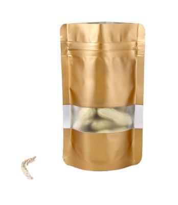 China Matte Finish Ziplock Package for Dried Fruit Stand Up Pouch Kraft Bag for sale