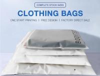 China Holographic Mylar Bag for Transparent Clothing Packaging made of PE Material Structure for sale