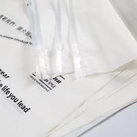 China Gravure Printed PE White Bottom Transparent Composite Non-Slip Plastic Bag with Zipper for sale