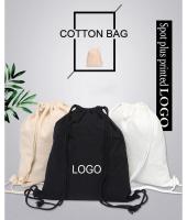 China Customized Logo Drawstring Cotton Rope Drawstring Sport Bag For Clothing for sale
