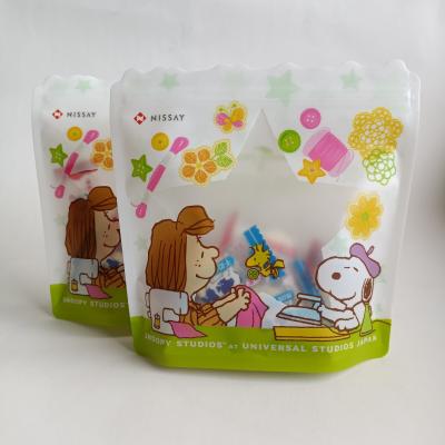 China Food Grade Material Zip Lock Heat Seal Bags Stand Up Transparent Sac Plastique Packaging for sale