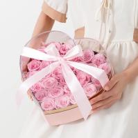 China Valentine's Day and Mother's Day Gift Custom Heart-Shaped Flower Box with Rigid Boxes for sale