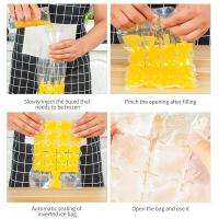 China PE Material Structure Transparent Custom Disposable Ice Cube Plastic Packaging Bags for sale