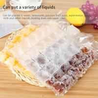 China PE Material Structure Transparent Custom Disposable Ice Cube Plastic Packaging Bags for sale