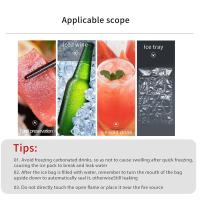 China PE Material Structure Transparent Custom Disposable Ice Cube Plastic Packaging Bags for sale