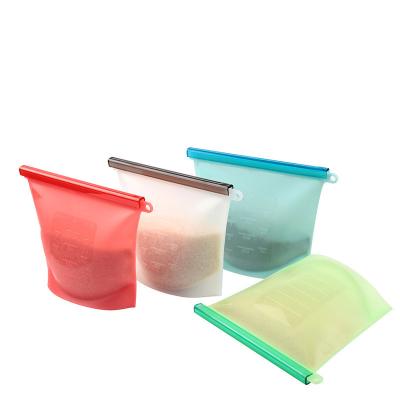 China Customized Logo Kitchen Silicone Bag for Kids Snacks Food Grade Reusable Storage Set for sale