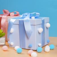 China Customize End Boutique Luxury Paper Gift Box With Ribbon Lid for Birthday Christmas for sale