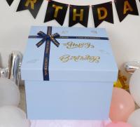 China Customize End Boutique Luxury Paper Gift Box With Ribbon Lid for Birthday Christmas for sale