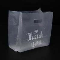 China Customized Eco Friendly Tote Bag THANKYOU Plastic Shopping Bag with 50-200microns Thickness for sale