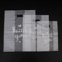 China Customized Eco Friendly Tote Bag THANKYOU Plastic Shopping Bag with 50-200microns Thickness for sale