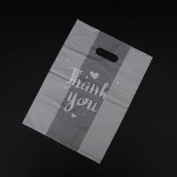 China Customized Eco Friendly Tote Bag THANKYOU Plastic Shopping Bag with 50-200microns Thickness for sale