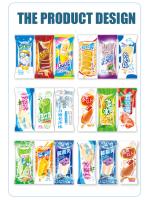 China Custom Printed Heat Seal Plastic Ice Packaging for Transparent Frosted Ice Cream for sale