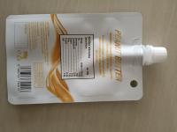 China 0.15MM Thickness Brown Mylar 90g Aluminum Foil Spout Pouch for Fruit Puree Packaging for sale