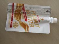 China 0.15MM Thickness Brown Mylar 90g Aluminum Foil Spout Pouch for Fruit Puree Packaging for sale